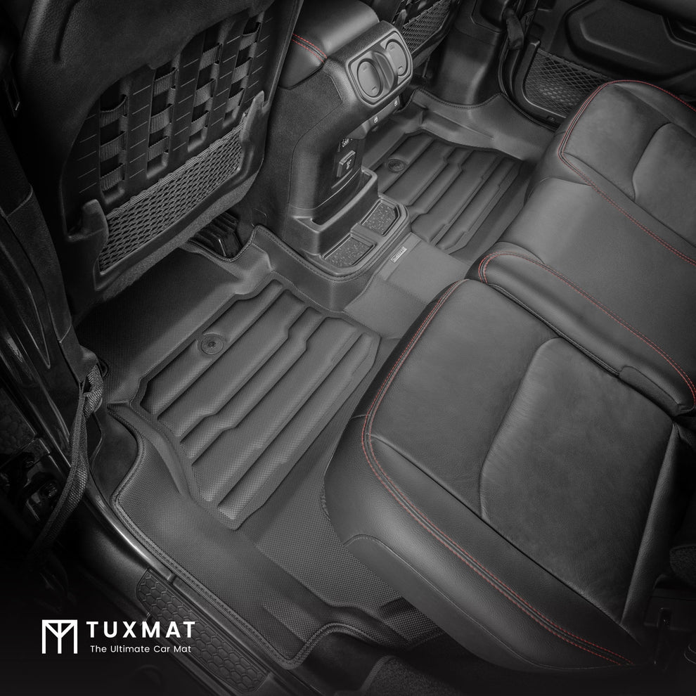 Full-Coverage Mats for 2018-2026 Jeep Wrangler JL 4Dr – TuxMat.com